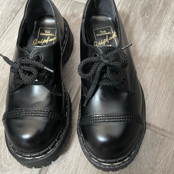 Gripfast | Shoes | Gripfast Black Steel Toe Gibson Shoe Wheel W6 Uk 4 ...